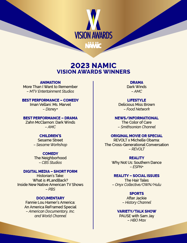 Award Recipients | NAMIC Vision Awards